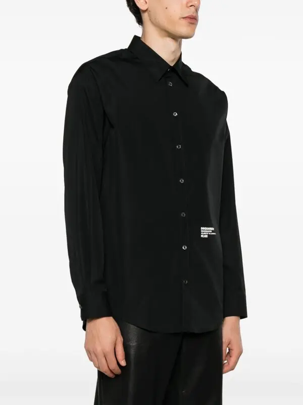 Dsquared2 Logo Print Poplin Shirt