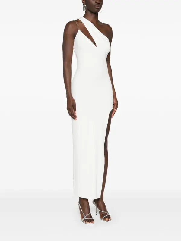 NISSA One-shoulder Crepe Gown