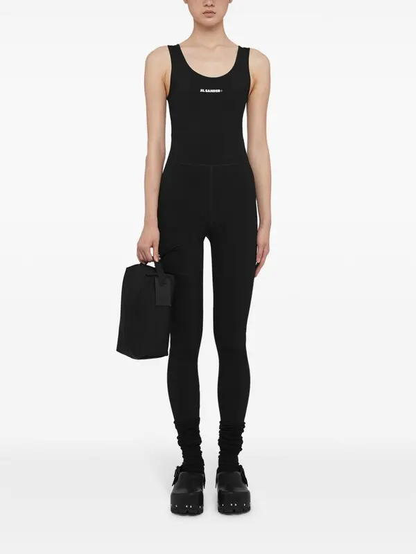JIL SANDER Logo-print Sleeveless Jumpsuit