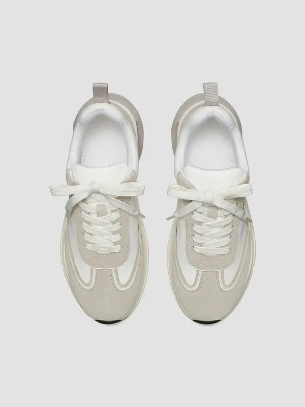 Tory Burch Good Luck Low-top Sneakers - White Grey