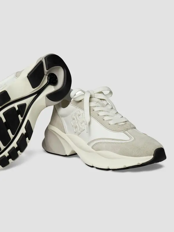 Tory Burch Good Luck Low-top Sneakers - White Grey