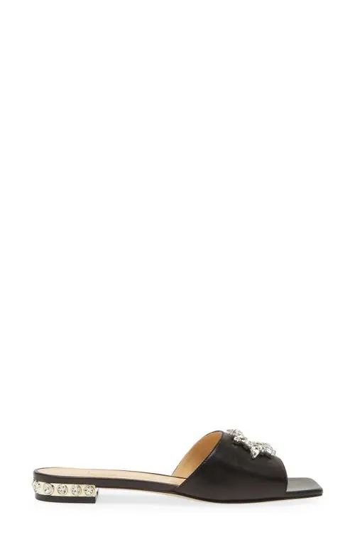 NALEBE Aurum Embellished Slide Sandal