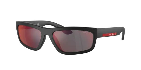 Prada Sunglasses - Dark Grey Mirror Blue,red