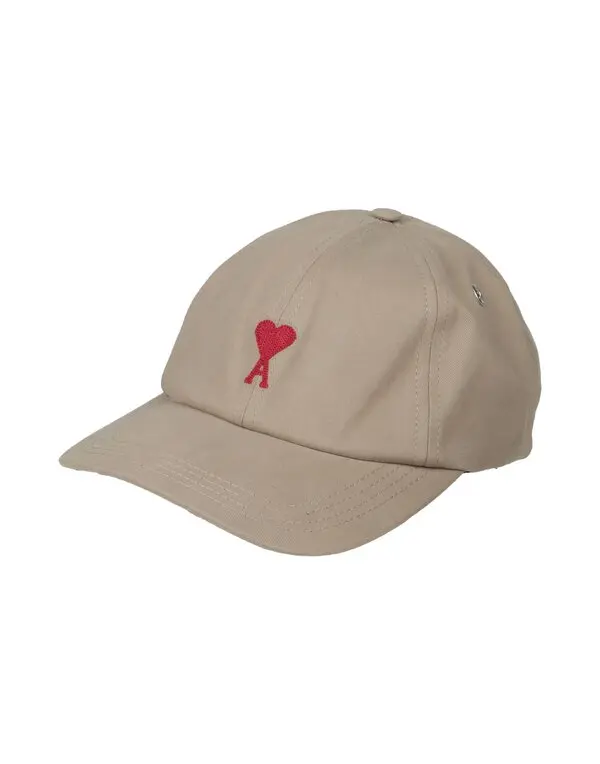 Ami Cotton Baseball Cap - Beige