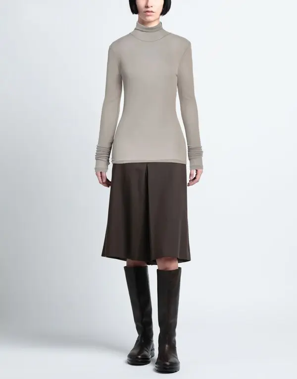 AMI Paris Viscose Polyamide Turtleneck - Grey