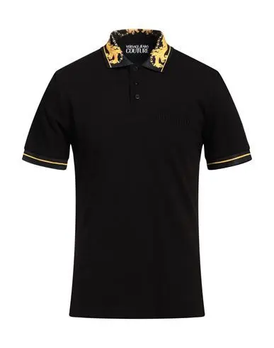 Versace Polo Shirt Size Cotton - Black