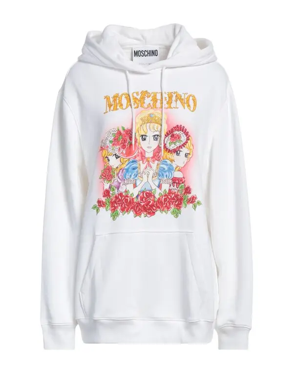 Moschino Cotton French Terry Hoodie With Graphic Print