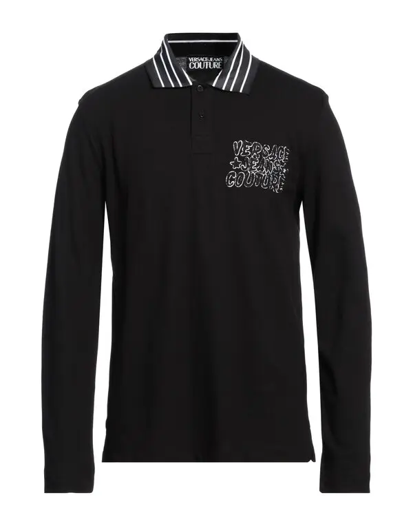 Versace Polo Shirt Size Cotton, Polyester, Elastane