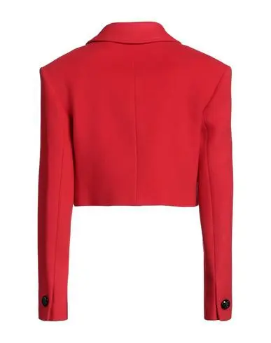 MSGM Single-breasted Blazer - Tomato Red