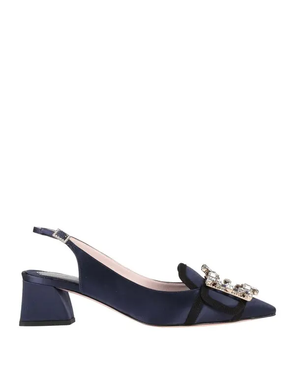 ROGER VIVIER Satin Pumps - Navy