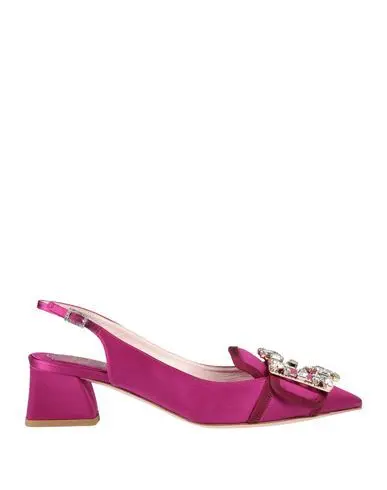 ROGER VIVIER Pumps In Textile Fibers - Red