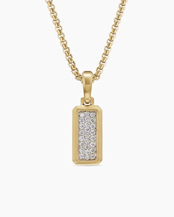 David Yurman Streamline® Amulet In 18k Yellow Gold With Diamonds