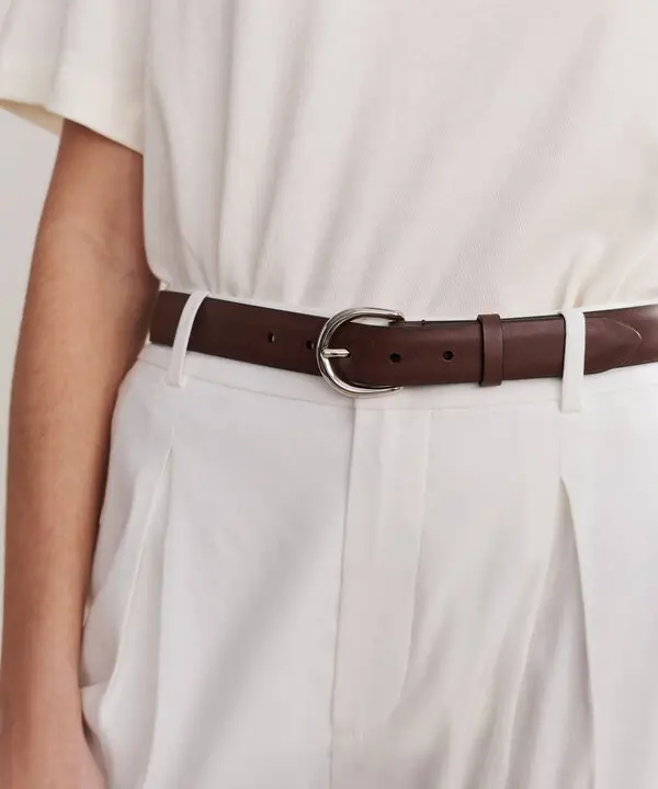 Jenni Kayne Classic Leather Belt - Multicolor,chocolate