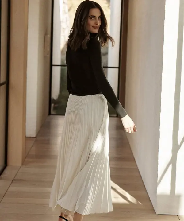 Jenni Kayne Pleated Skirt - Ivory
