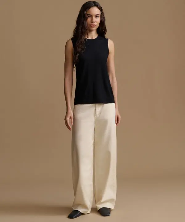 Jenni Kayne Merino Wool Tank Top - Black