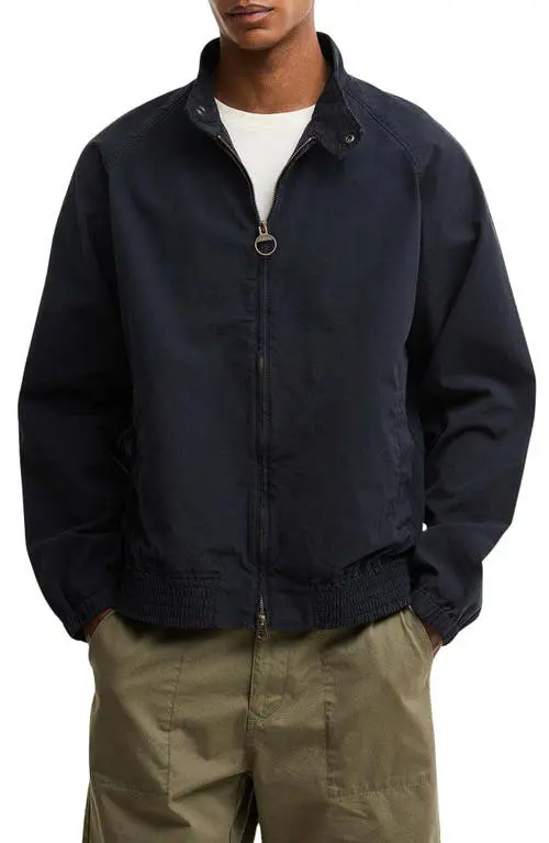 Barbour Royston Cotton Canvas Jacket - Dark Navy