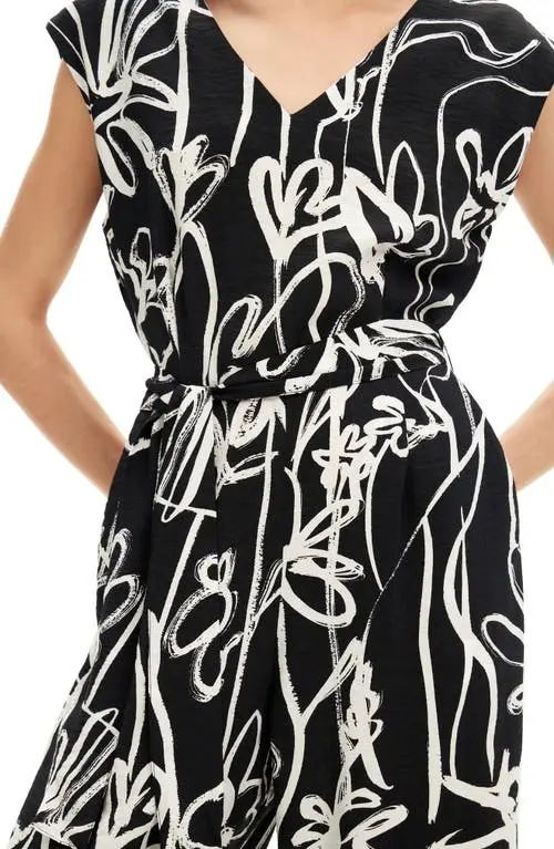 Desigual Floral Wide-leg Jumpsuit