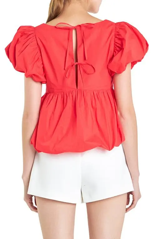 English Factory Bubble Hem Top