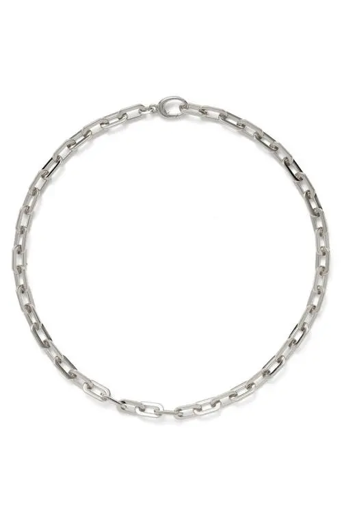 Lady Grey Octagon Chain Necklace - Silver
