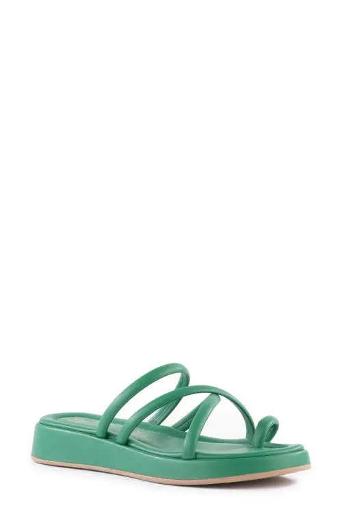 Seychelles Platform Wedge Slide Sandal - Green