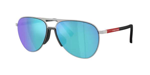 Prada Sunglasses - Light Green Mirror Blue