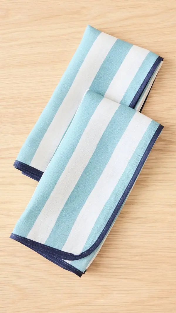 La DoubleJ Large Napkins Set Of 2 - Blue