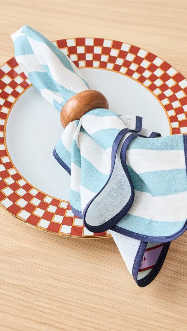 La DoubleJ Large Napkins Set Of 2 - Blue