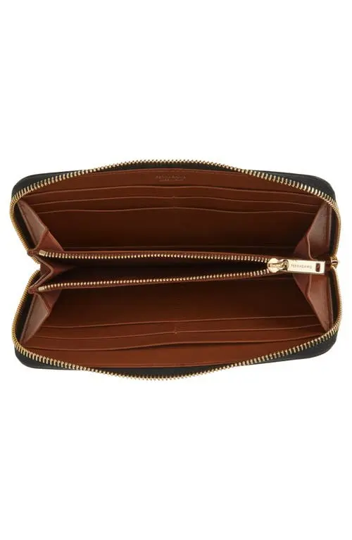 FERRAGAMO Hot Stamp Leather Continental Wallet