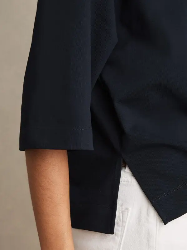 REISS Cassie Oversized T-shirt - Navy