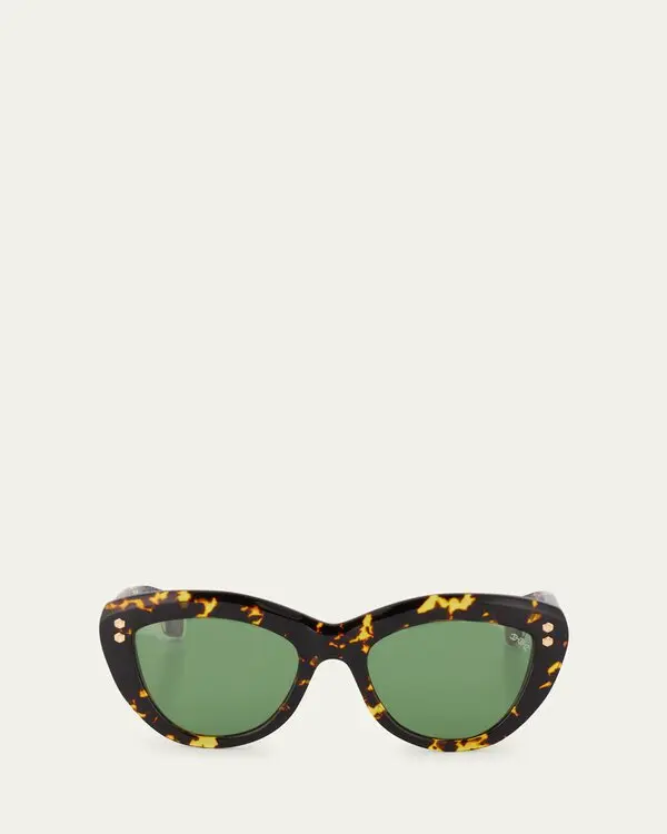 Hoorsenbuhs Tokyo Tortoise Cat-eye Sunglasses - Brown