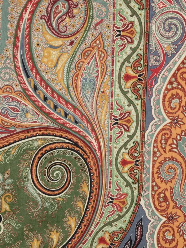 Etro Paisley-print Wool-blend Scarf