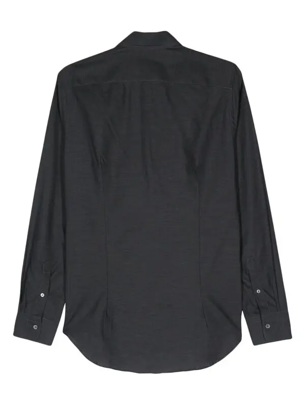 Canali Cutaway-collar Cotton Shirt