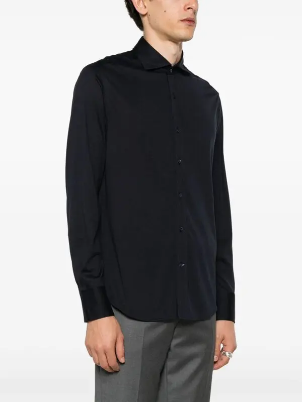 Brunello Cucinelli Spread-collar Jersey Shirt