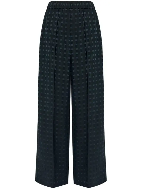 Kenzo Weave Palazzo Pants