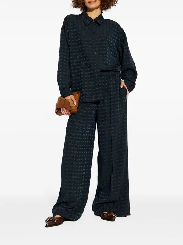 Kenzo Weave Palazzo Pants