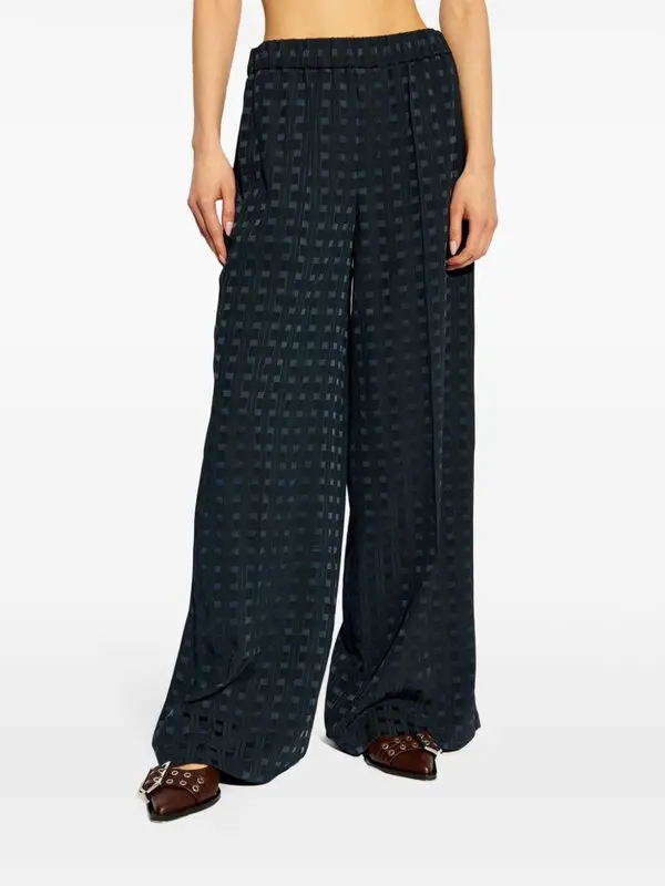 Kenzo Weave Palazzo Pants
