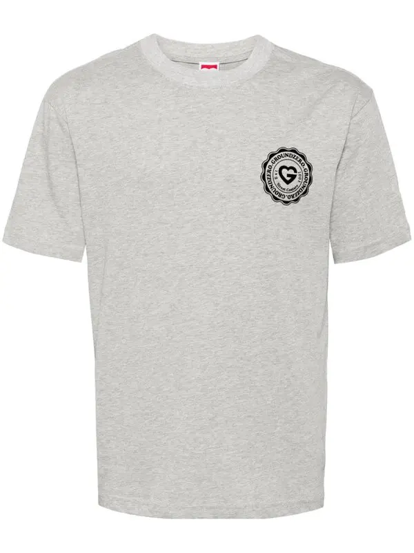 GROUND ZERO Logo-print T-shirt - Grey
