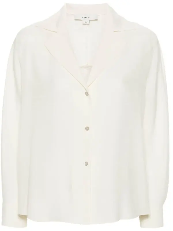 Vince Semi-sheer Silk Shirt