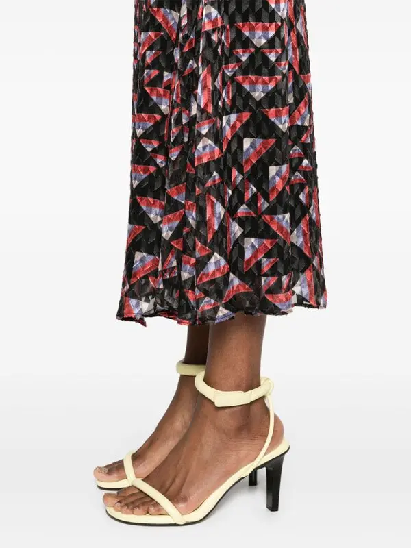 Isabel Marant Étoile Katae Geometric-print Midi Skirt