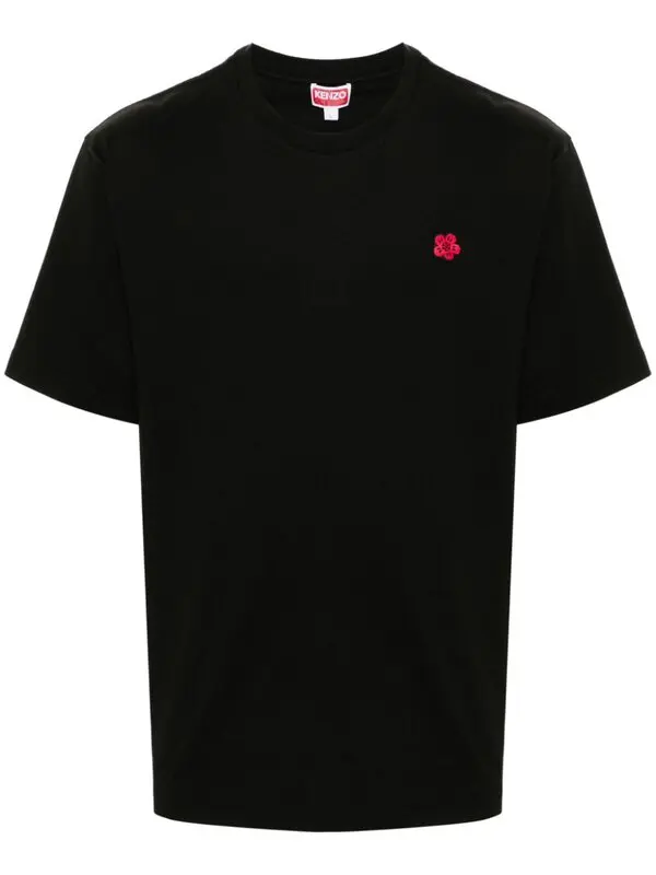 Kenzo Boke Flower-patch T-shirt - Black