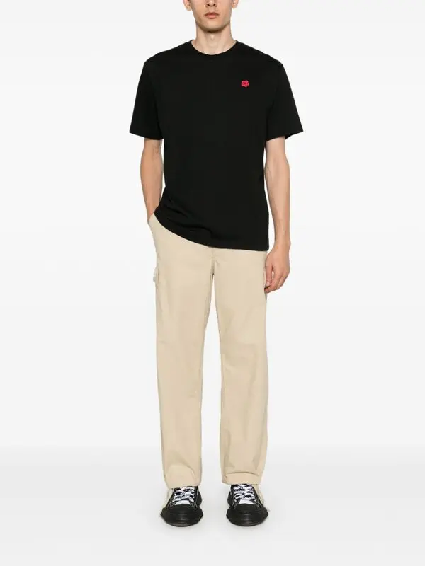 Kenzo Boke Flower-patch T-shirt - Black