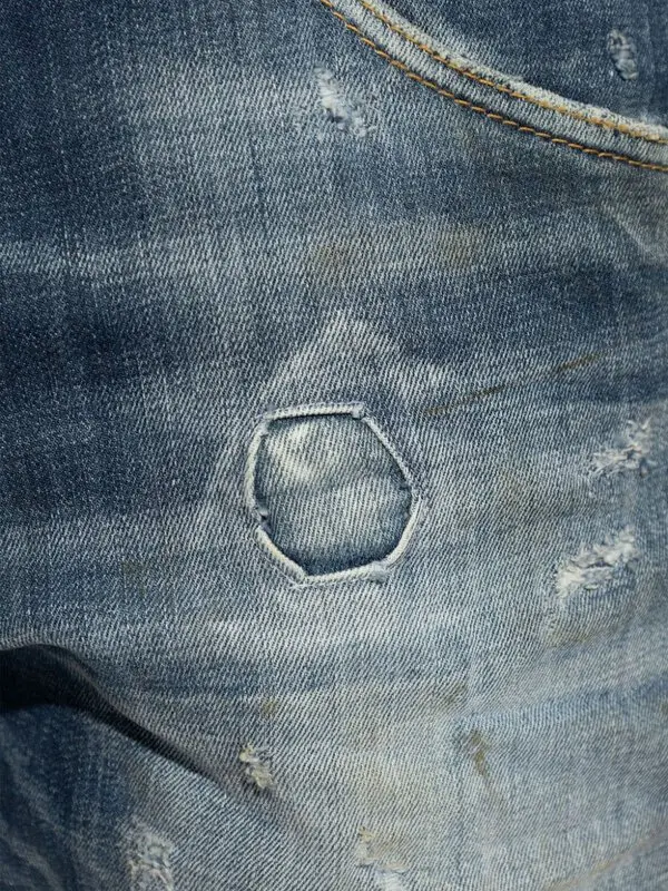 Dsquared2 Distressed Slim-cut Jeans - Blue