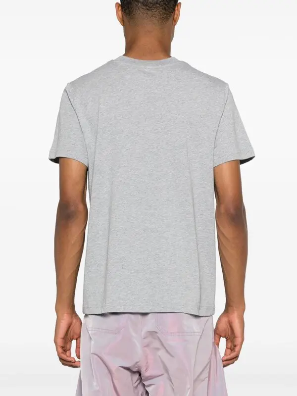 A.p.c. Flocked-logo T-shirt - Grey