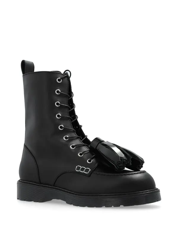 JW Anderson Tassel-detail Lace-up Boots - Black