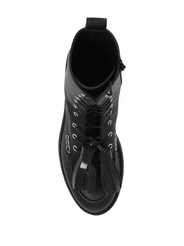 JW Anderson Tassel-detail Lace-up Boots - Black