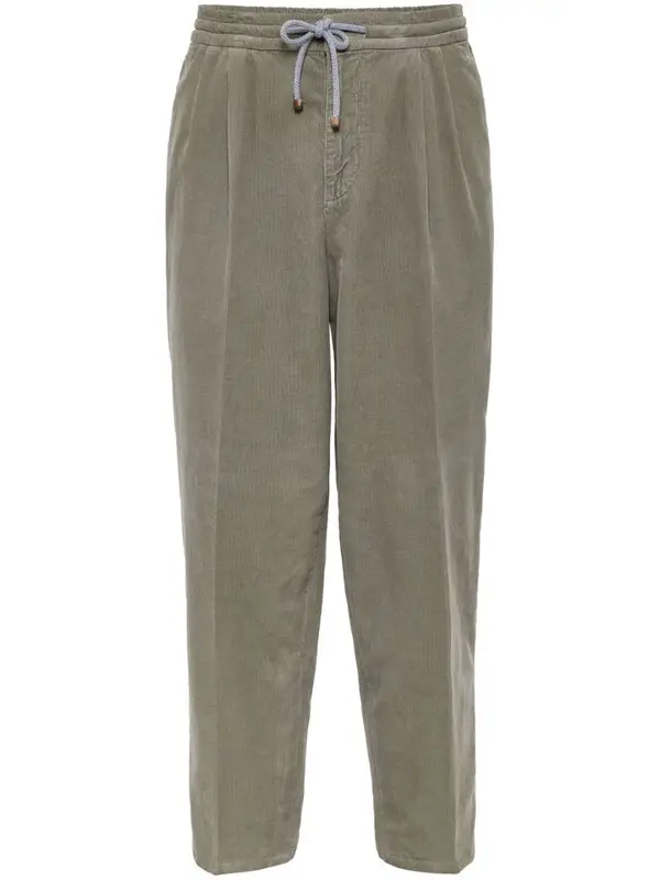 Brunello Cucinelli Drawstring Corduroy Trousers