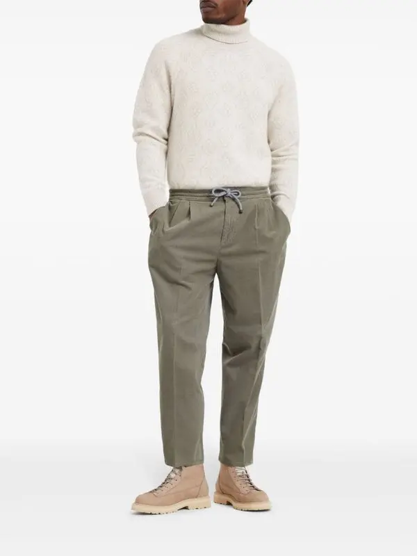 Brunello Cucinelli Drawstring Corduroy Trousers
