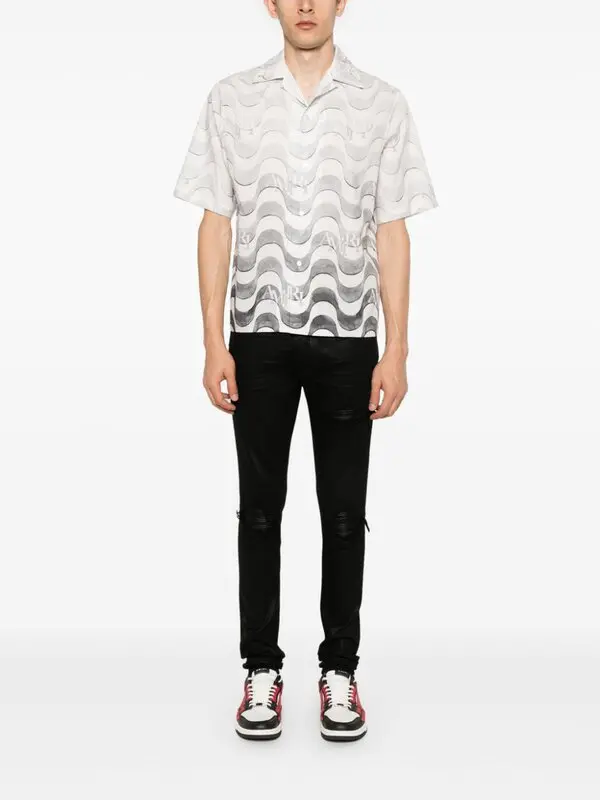 Amiri Waxed Mx1 Skinny Jeans