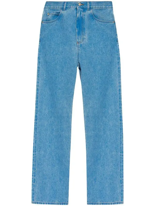 Marni Logo-patch Cotton Jeans