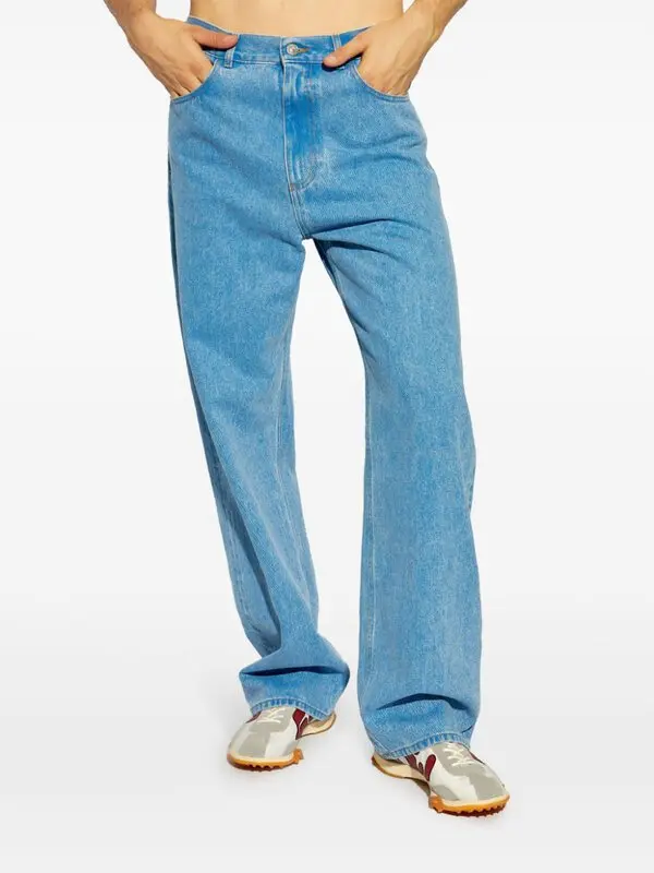 Marni Logo-patch Cotton Jeans